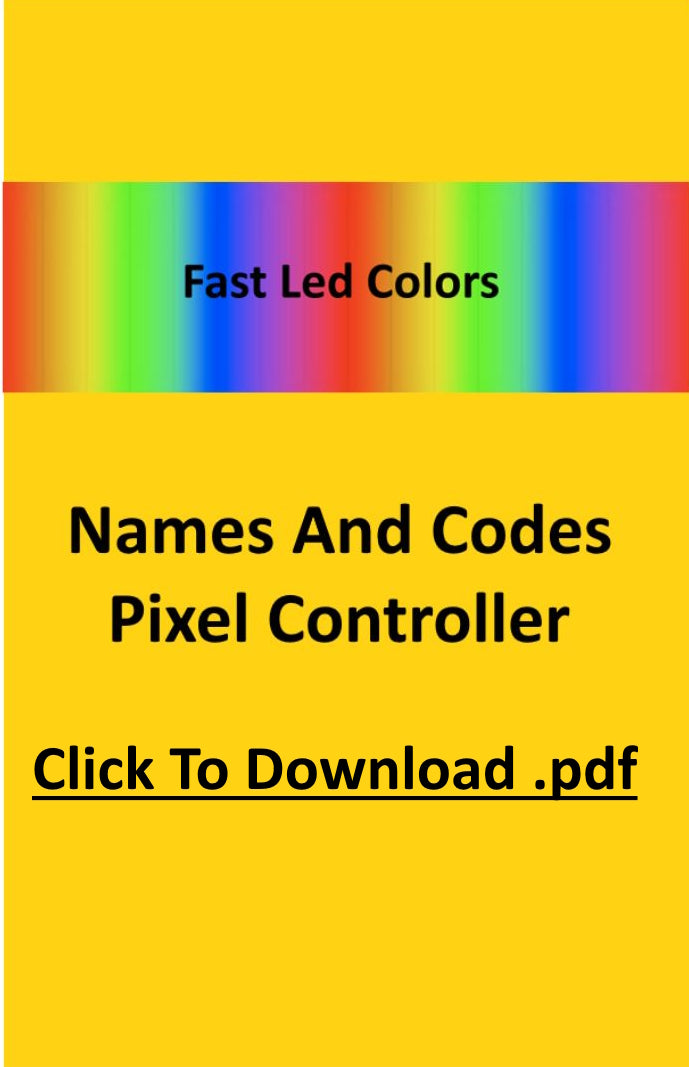 FastLed Names And Codes Free Download .pdf – Model Scenery Center