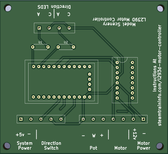 DC MOTOR CONTROLLER With Direction And Potentiometer Variable Speed Co ...