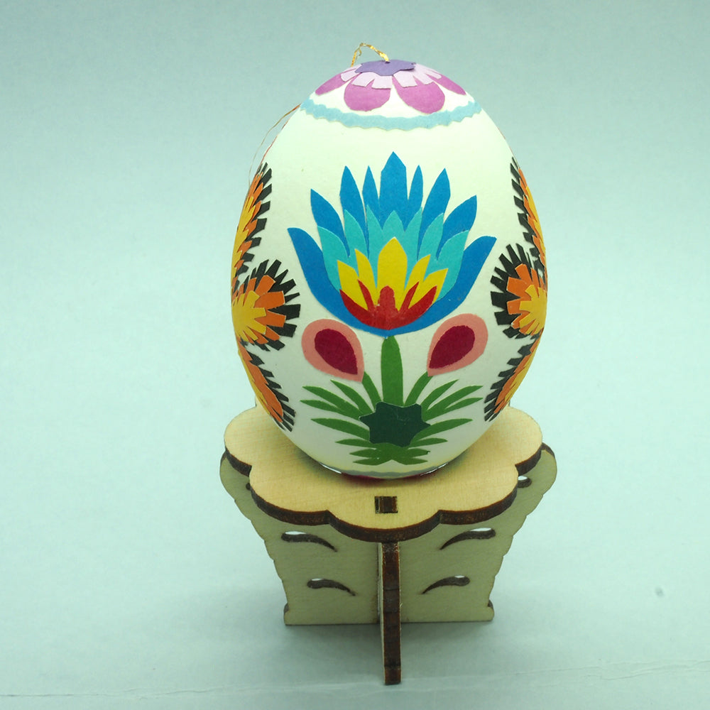 Polish Hand Decorated Lowicz Folk Art Easter Egg – Model Scenery Center