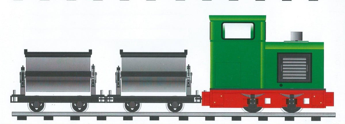 Locomotive Model Narrow Gauge Industrial Diesel Engine GLS30 – Model ...