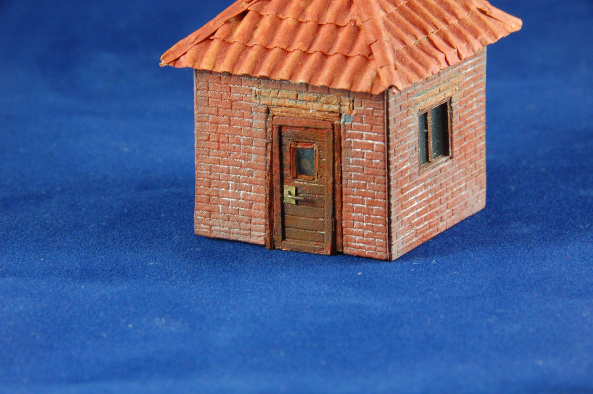 Ho Scale Paper Model Railroad Crossing Guard Shack – Model Scenery Center