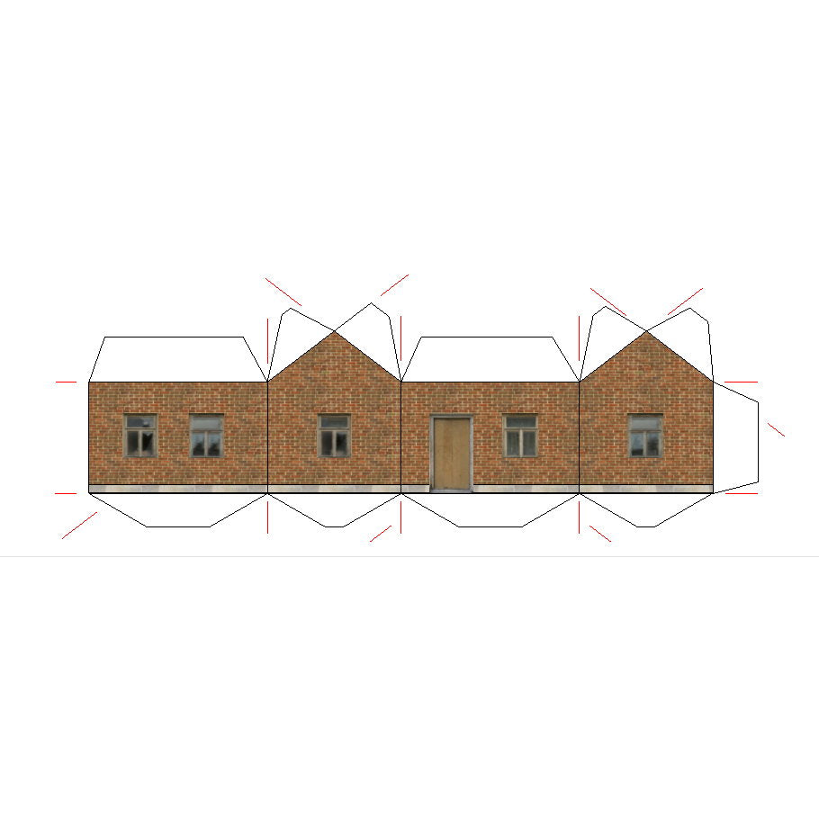 Scale Paper Model Small Paper House – Model Scenery Center