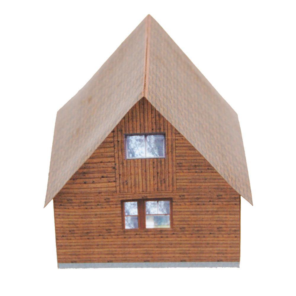 Ho Scale Paper Model Small Country Cabin Carton – Model Scenery Center
